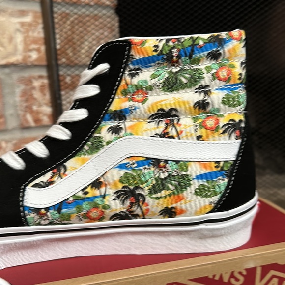 Vans | Shoes | Vans Sk8 Hi Aloha Black True White | Poshmark